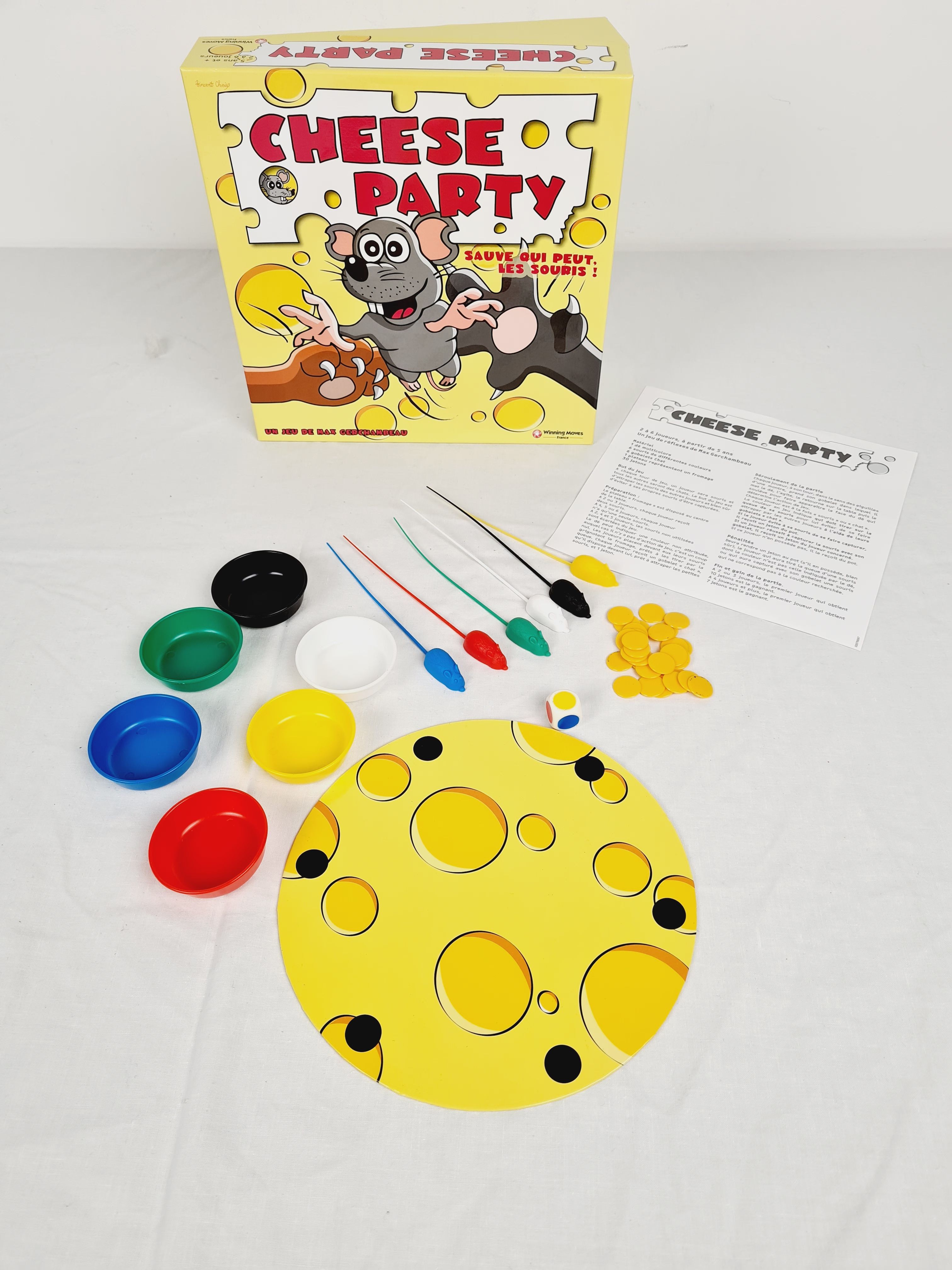Jeux société - cheese party - 5 ans et + - Winning Moves France - Label ...