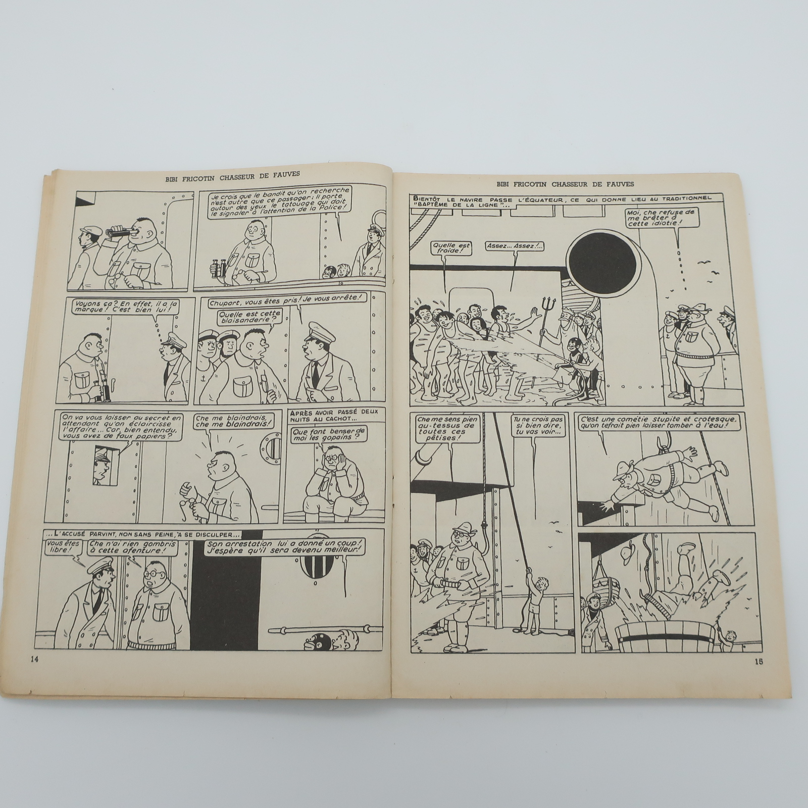 BD " Bibi Fricotin Chasseur de Fauves " N°37 Les Beaux Albums de la Jeunesse 1964 - Label Emmaüs