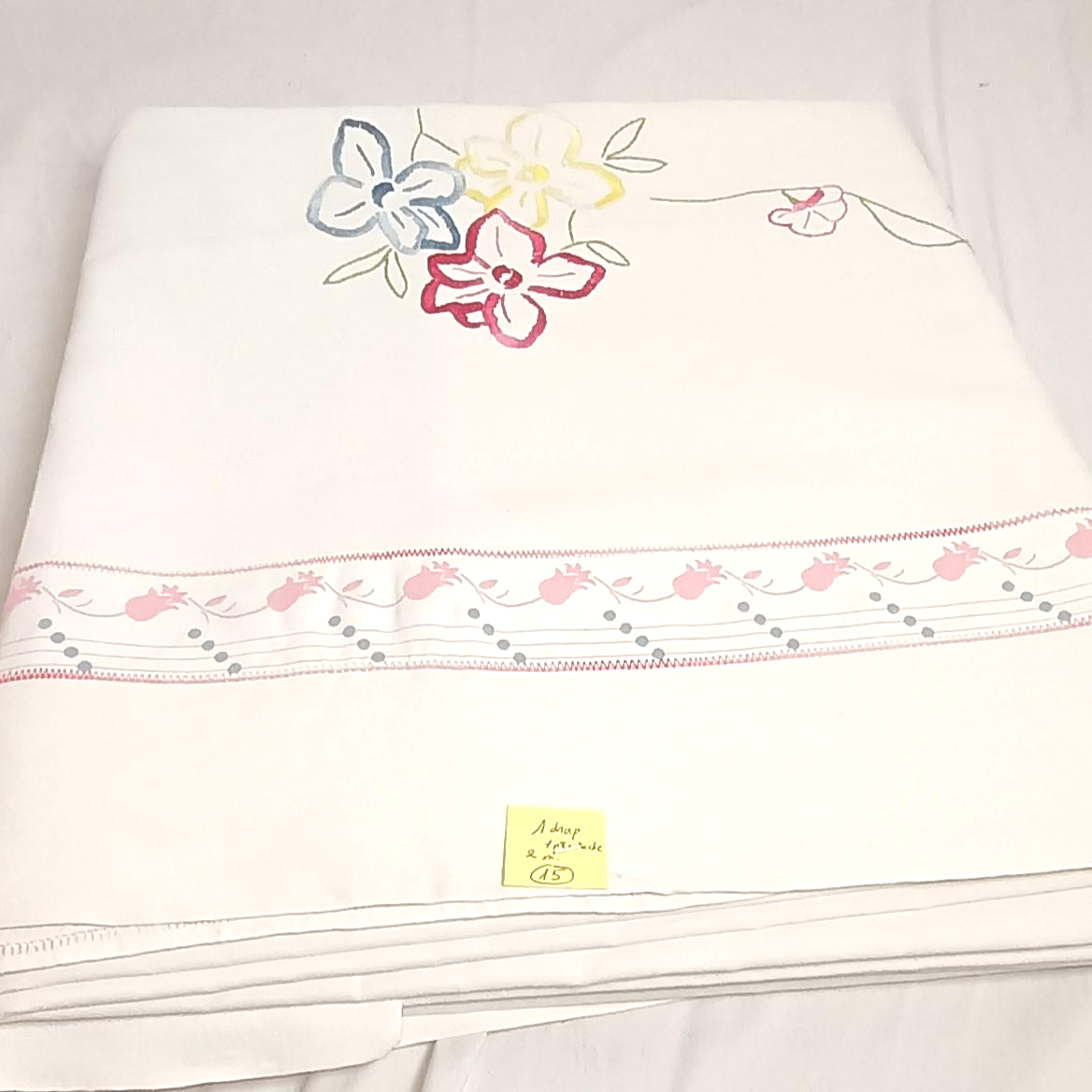🏠 Drap en coton brodé 200 x 300 cm pour la maison pas cher et solidaire ...