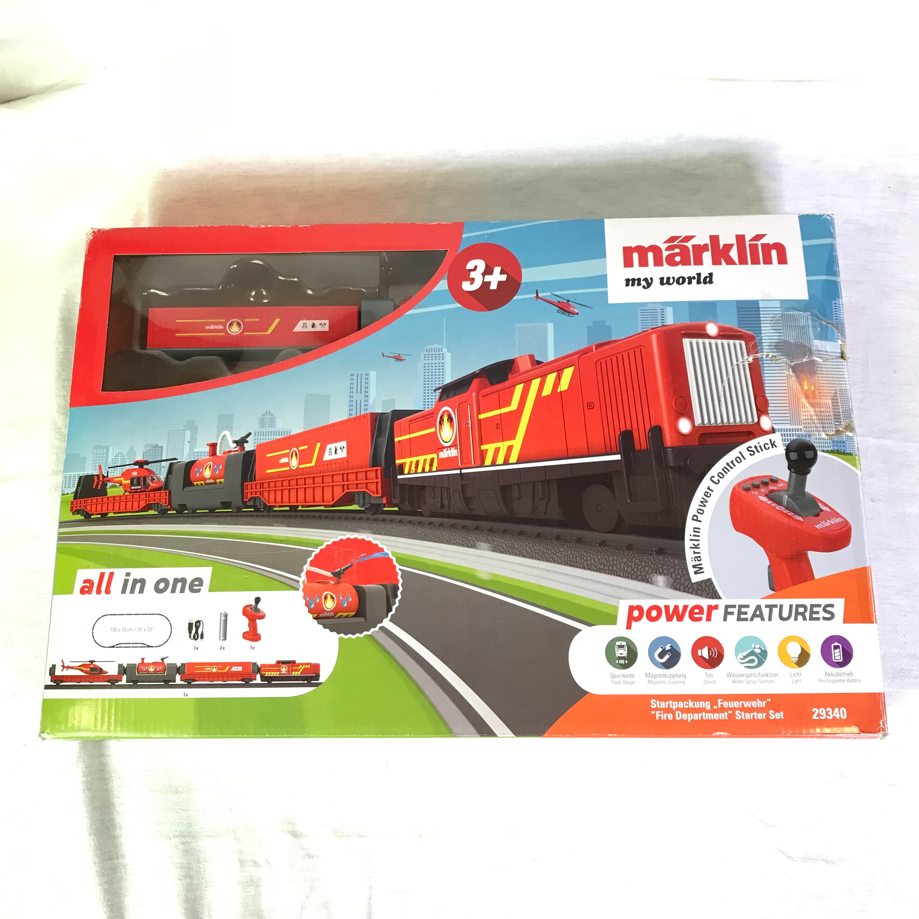 MARKLIN TRAIN ELECTRIQUE COFFRET DE DEPART POMPIER - MARKLIN - Label Emmaüs