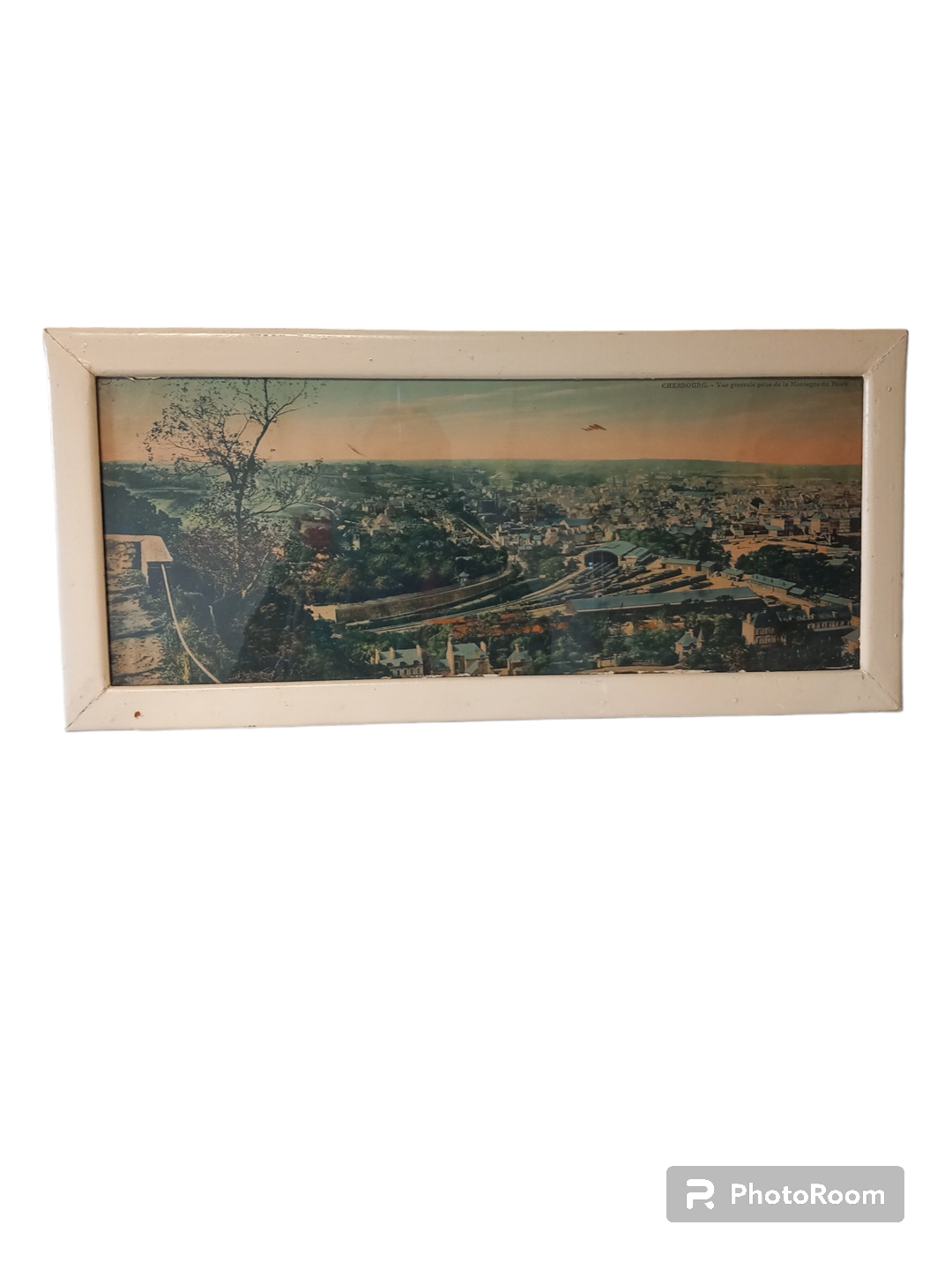 Ancien Cadre Gravure (Cherbourg)~ Vue Général Prise De La Montagne Du ...