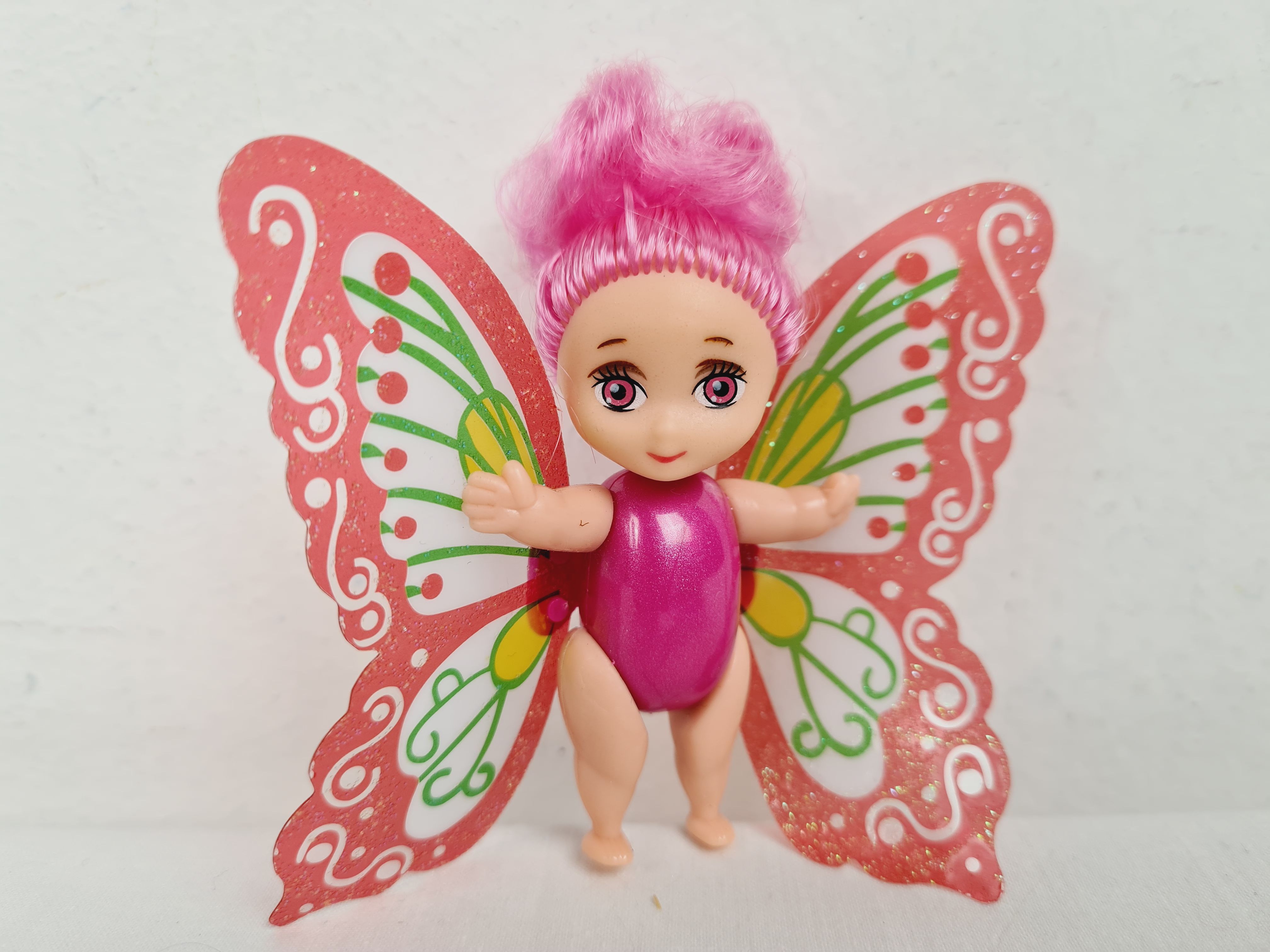 Lot 2 mini figurines - poupée - Bébés Papillons - Nugar - 7 cm. - Label ...