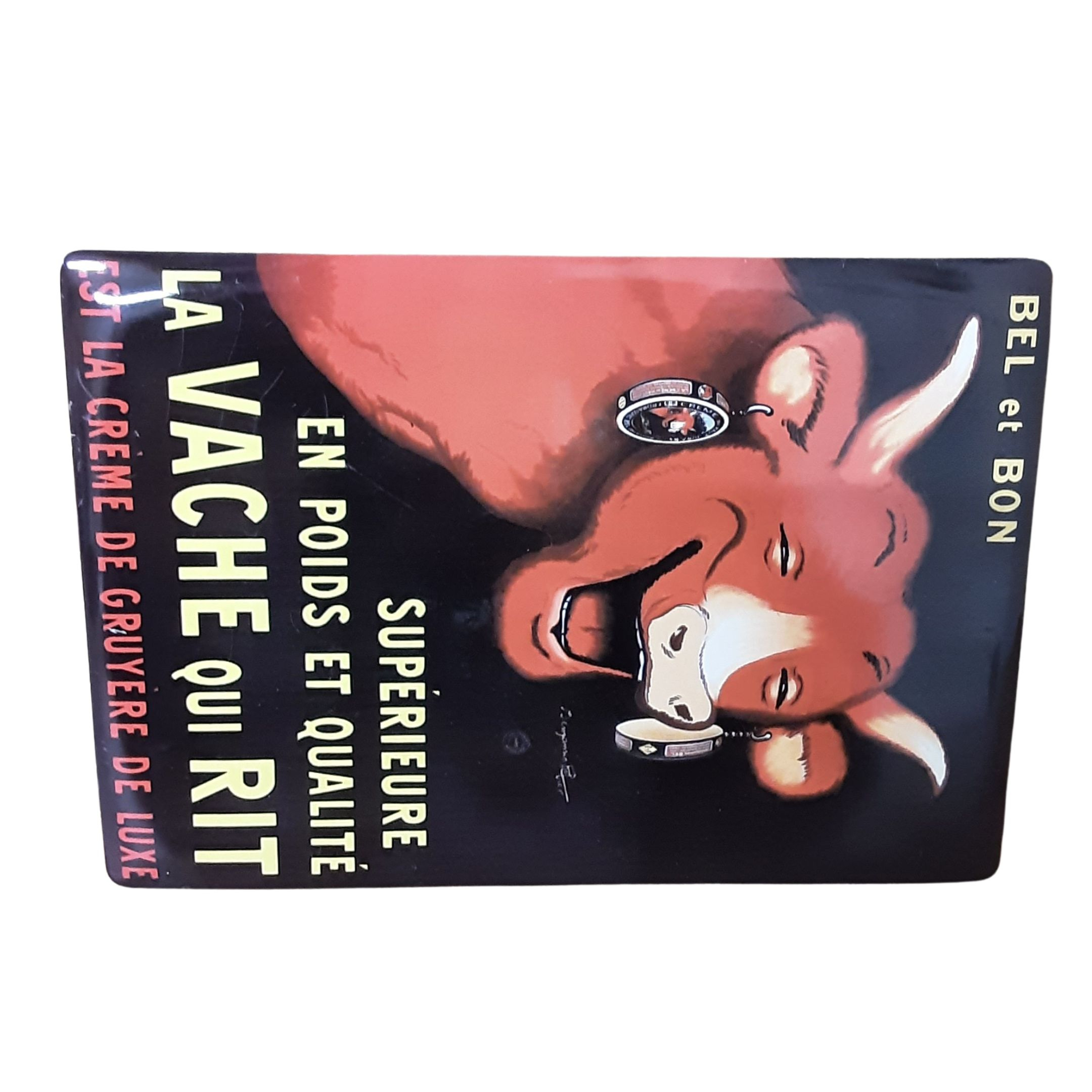 Plaque publicitaire vintage "La Vache qui rit" - Label Emmaüs