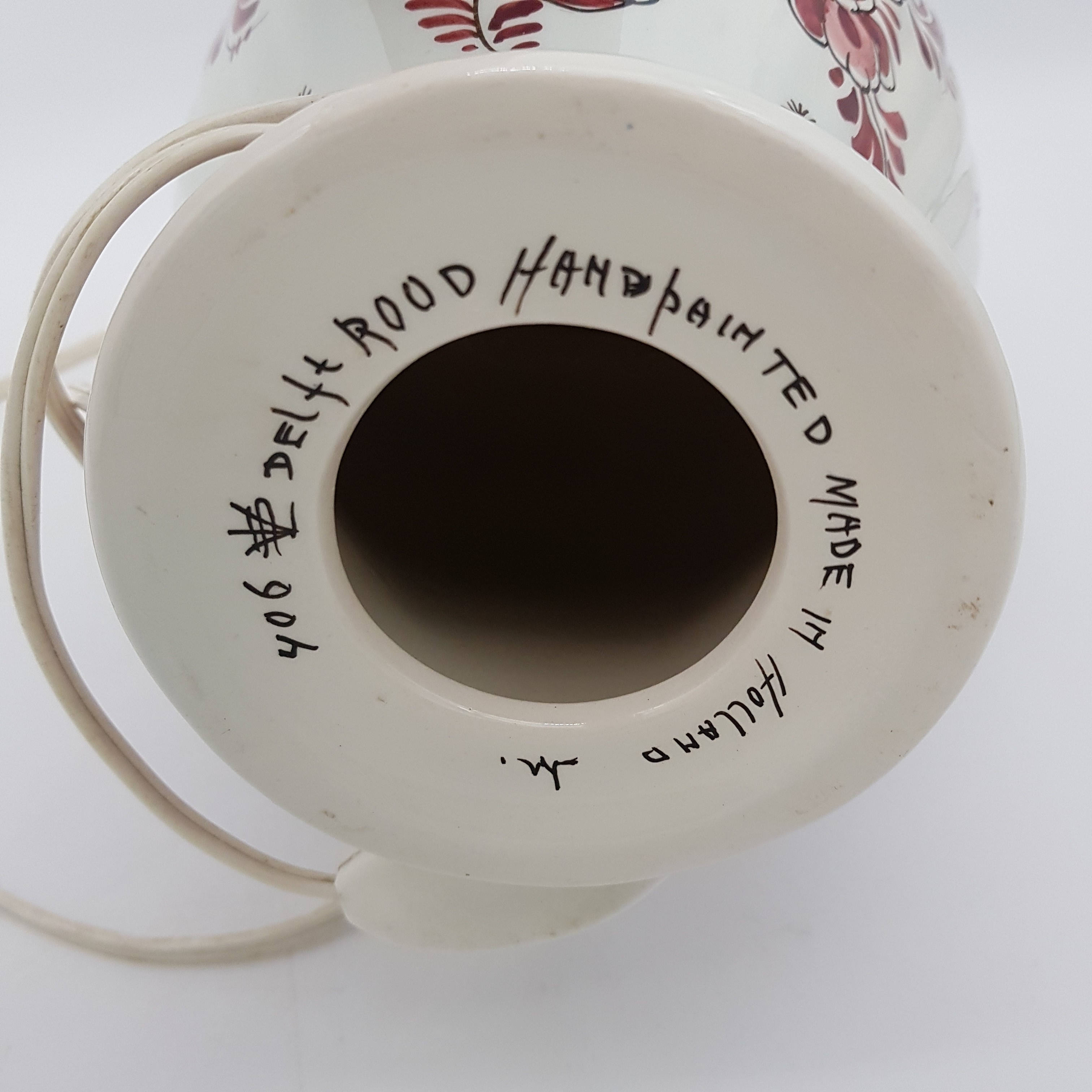 🏠 Pied de lampe Delft Rood vintage pour la maison pas cher et solidaire ...