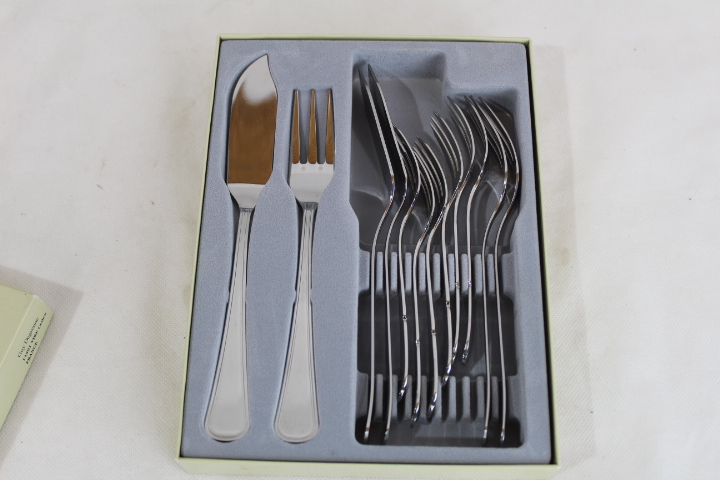 🏠 Ensemble de 12 couverts de collection vintage Fourchette et couteau à ...