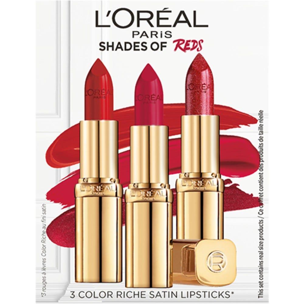 Extime - L'Oréal Paris Coffret Trois Rouge à Lèvres Riche Satin