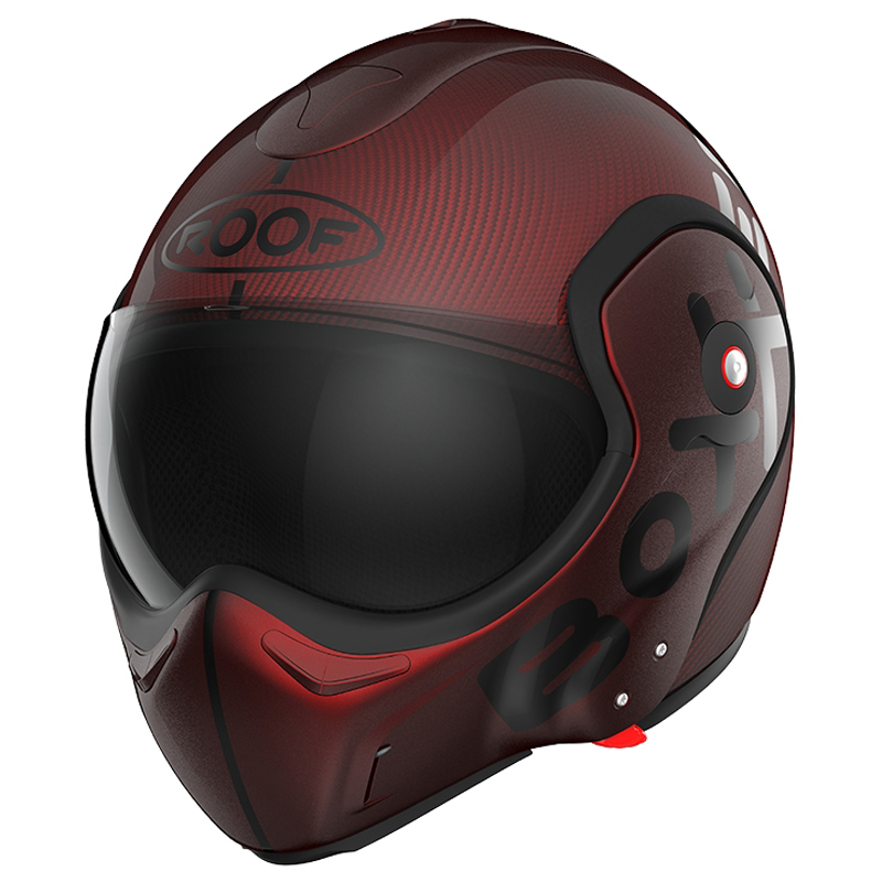 Casque R09 BOXXER CARBON MONO ROOF rouge - MAXXESS.FR, Casque modulable
