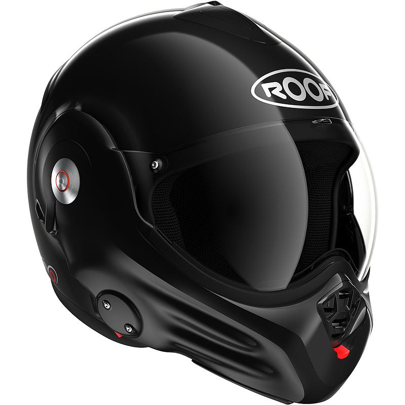 Casque Desmo Uni ROOF Noir brillant - MAXXESS.FR, Casque modulable