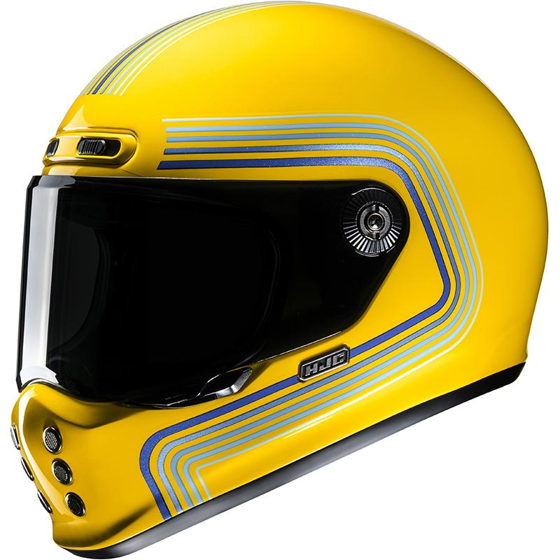 Casque V10 FONI MC3 HJC jaune - MAXXESS.FR, Casque intégral