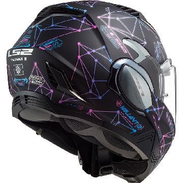 Casque FF900 VALIANT II STELLAR LS2 Noir mat/rose/bleu - MAXXESS.FR ...