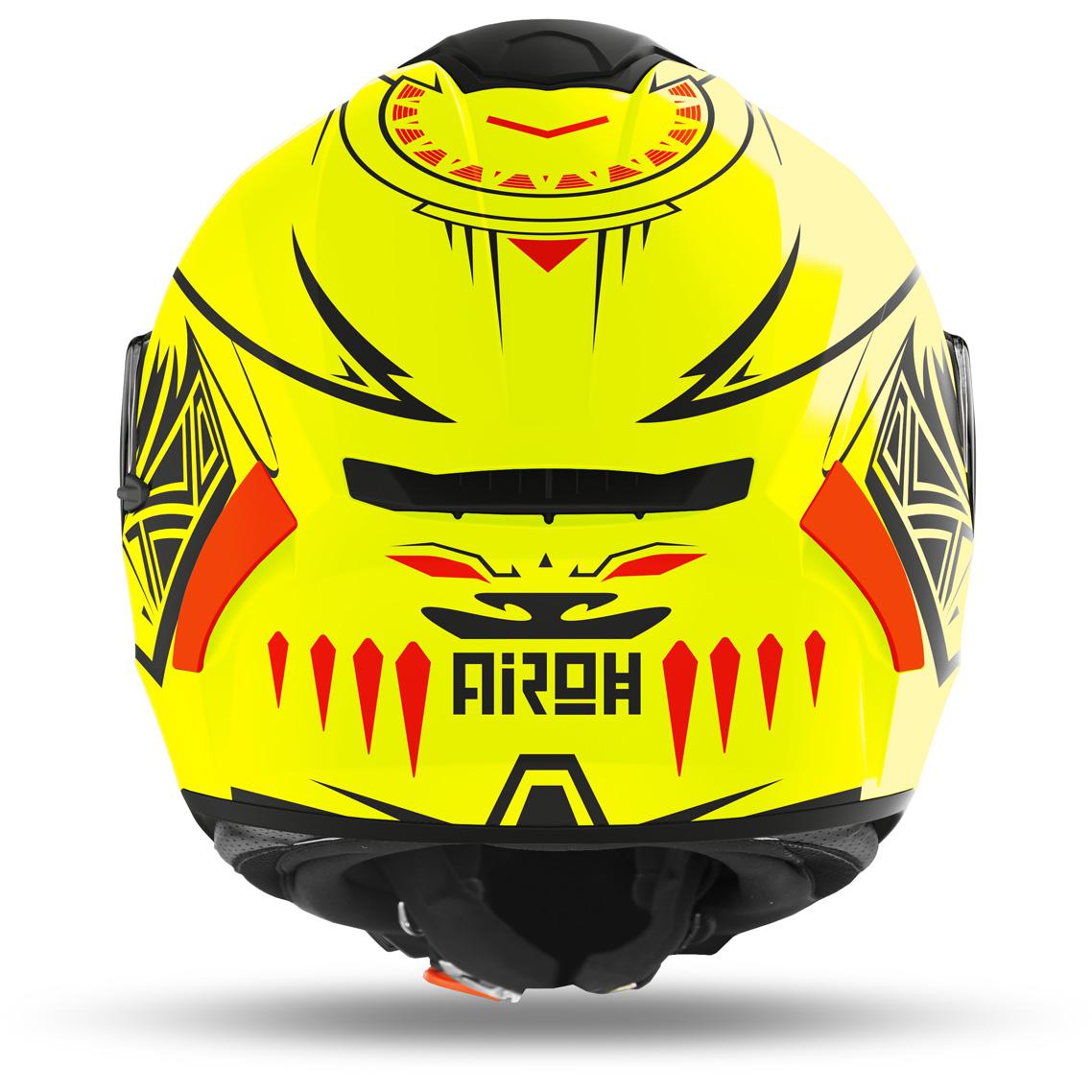 Casque SPARK VIBE AIROH Jaune fluo mat - MAXXESS.FR, Casque intégral