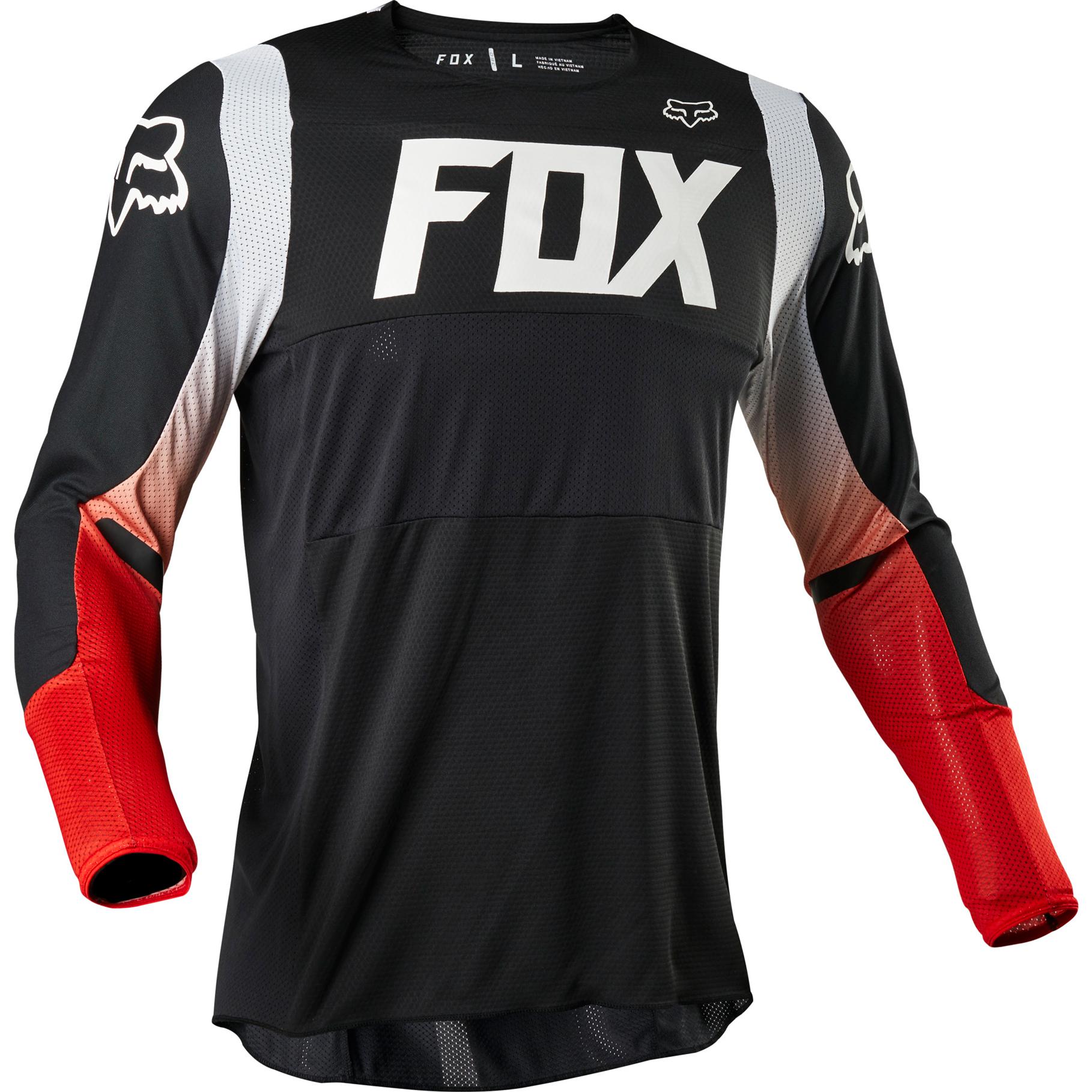 Maillot cross 360 BANN FOX Noir/Blanc/Rouge - MAXXESS.FR, Maillot cross