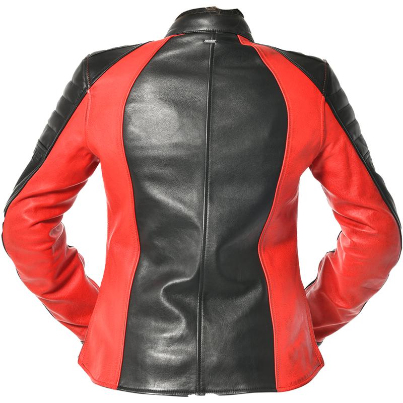 Blouson TINA OVERLAP noir rouge - MAXXESS.FR, Blouson moto cuir