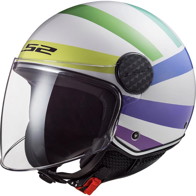 Casque OF558 SPHERE LUX MAXCA LS2 blanc/arc en ciel - MAXXESS.FR ...