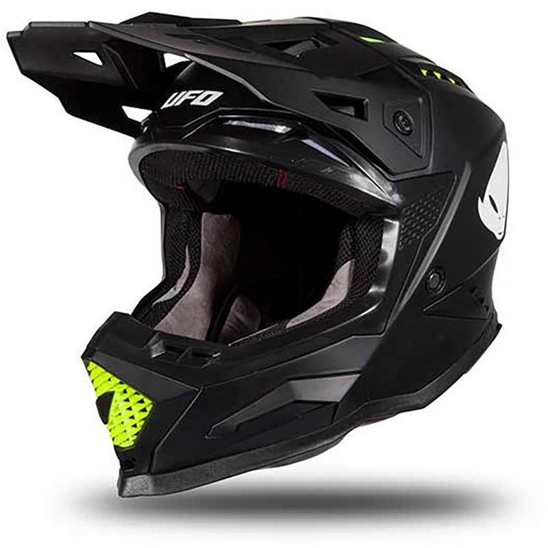 Casque Cross Echus Ufo Noir Mat Blanc Maxxess Fr Casque Cross