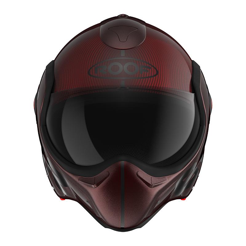 Casque R09 BOXXER CARBON MONO ROOF rouge - MAXXESS.FR, Casque modulable