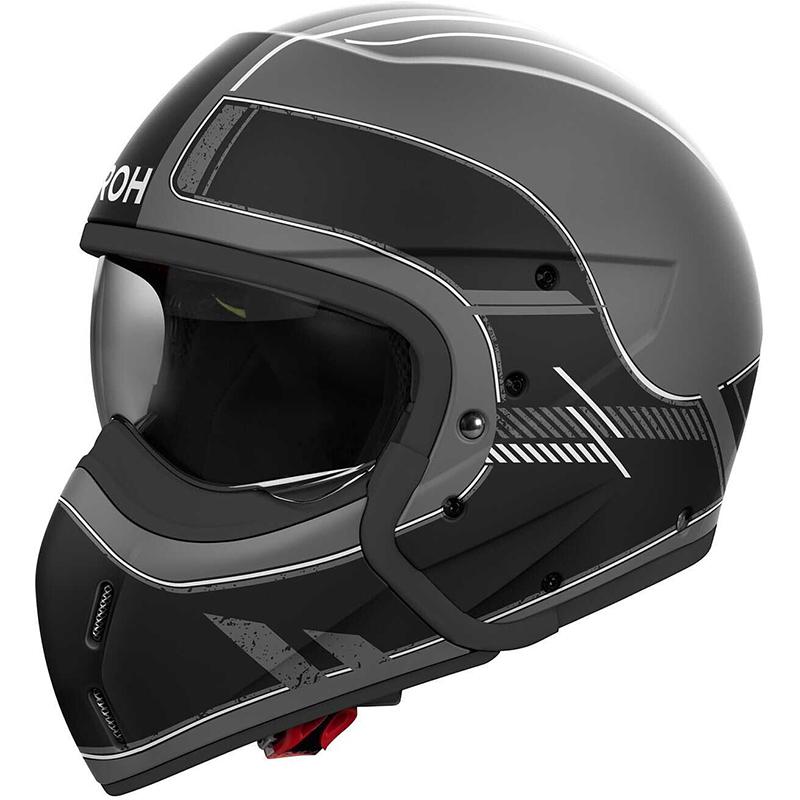 Casque modulaire J 110 RASTER AIROH noir mat - MAXXESS.FR, Casque modulable