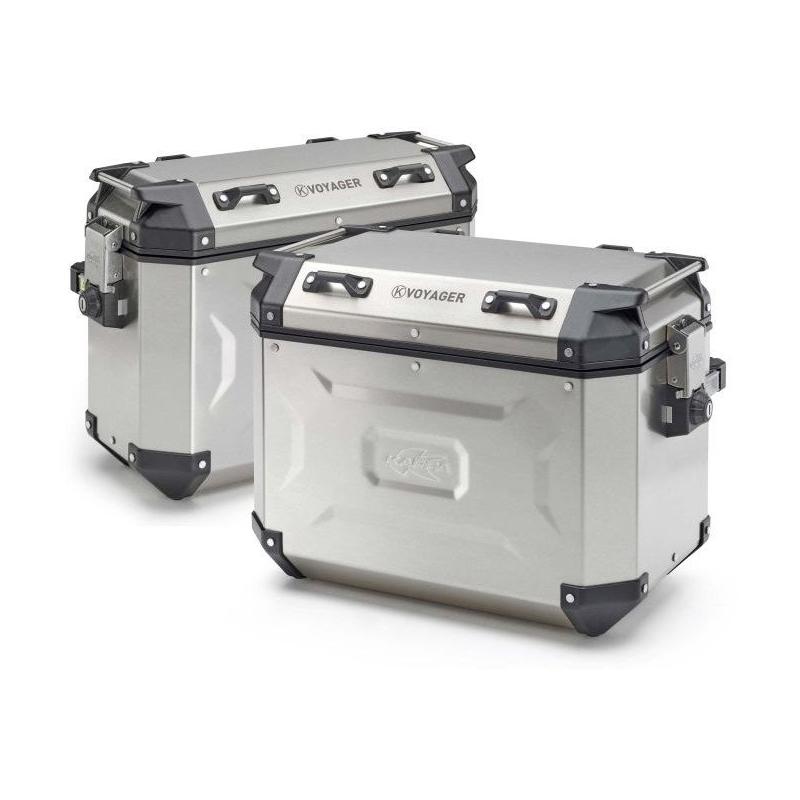 Valise latérale K'VOYAGER ALU 37L-48L KAPPA - MAXXESS.FR, Valise moto