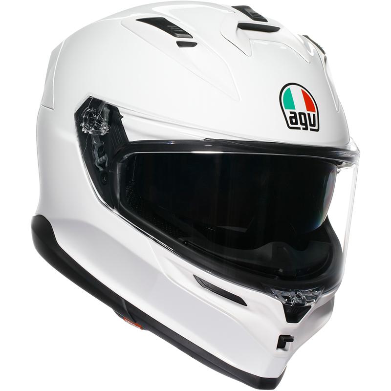 Casque K7 MPLK MONO MATT AGV blanc - MAXXESS.FR, Casque intégral