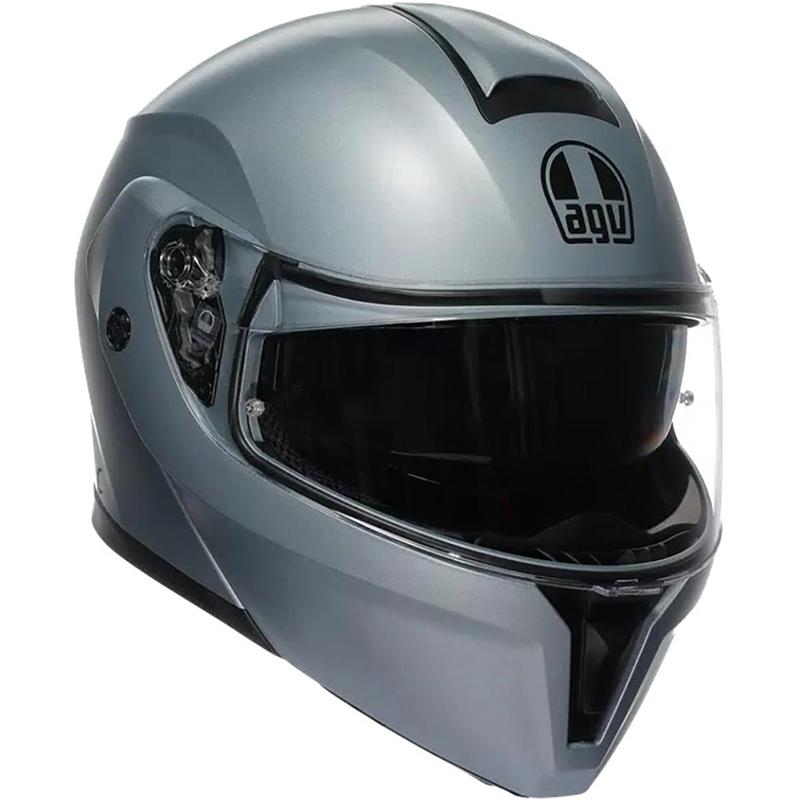 Casque STREETMODULAR MONO AGV argent - MAXXESS.FR, Casque modulable