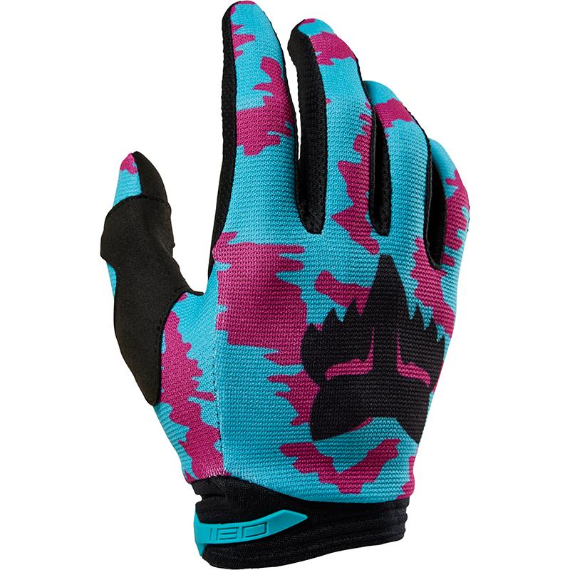 Gants cross 180 NUKLR FOX turquoise/noir/rose - MAXXESS.FR, Gants Cross