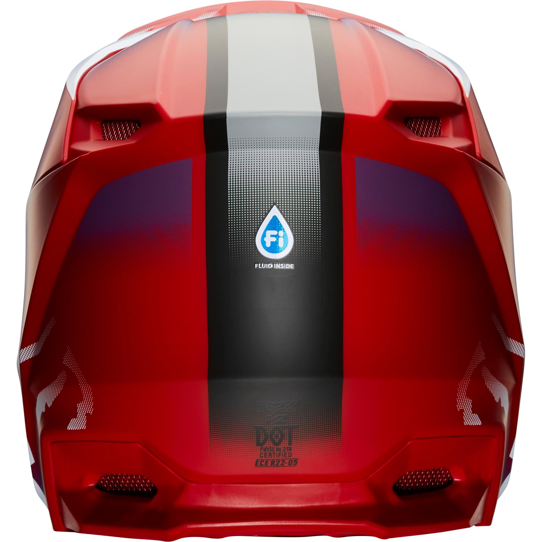 Casque cross V2 VLAR FOX Rouge/Blanc - MAXXESS.FR, Casque Cross