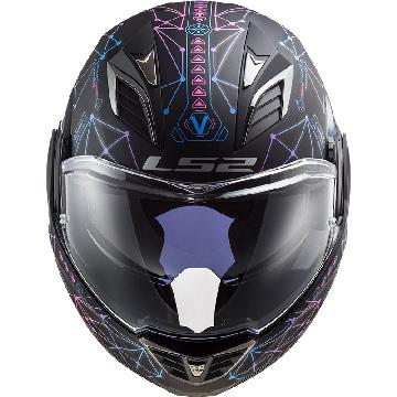 Casque FF900 VALIANT II STELLAR LS2 Noir mat/rose/bleu - MAXXESS.FR ...