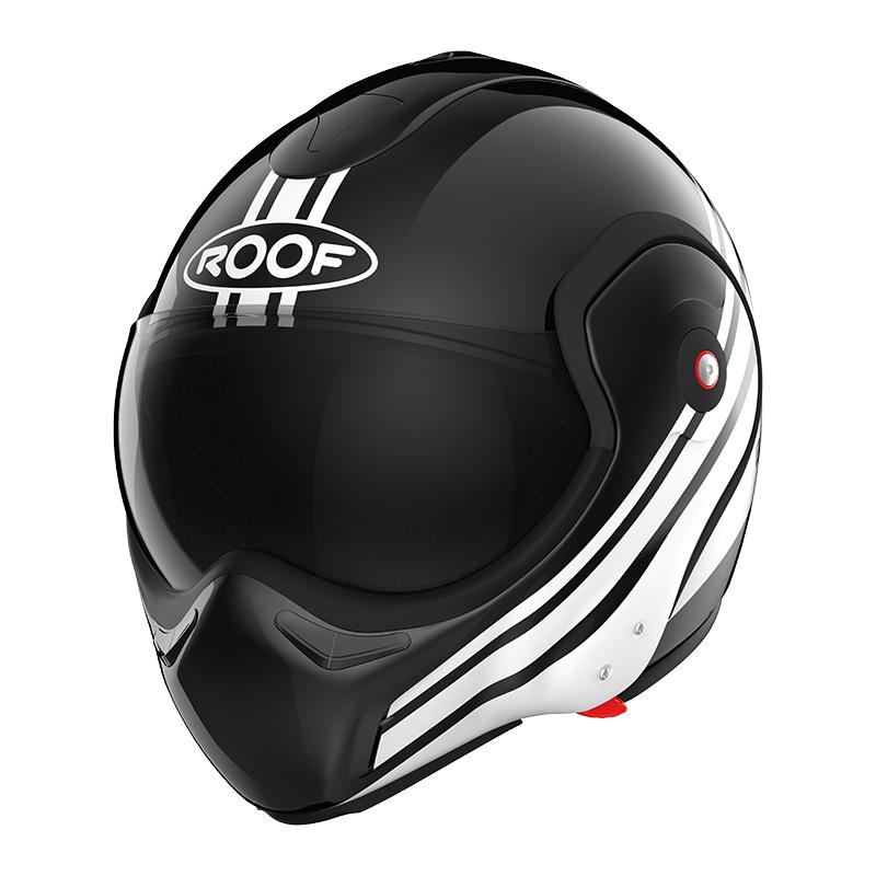 Casque R09 BOXXER STING ROOF noir/blanc - MAXXESS.FR, Casque modulable
