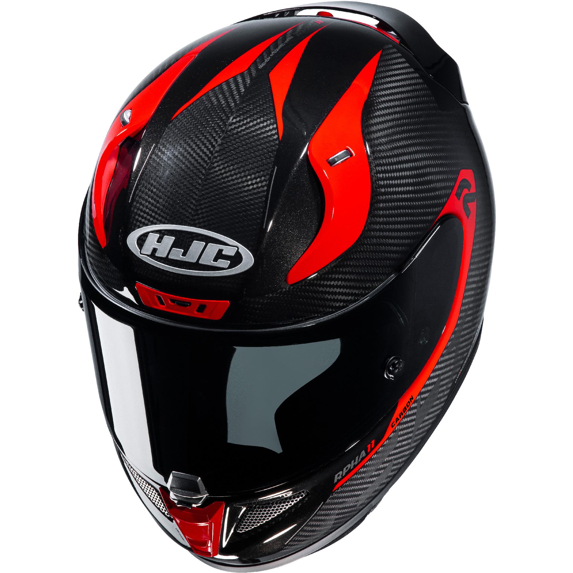 Casque RPHA 11 CARBON BLEER MC1 HJC RPHA Noir/rouge - MAXXESS.FR ...