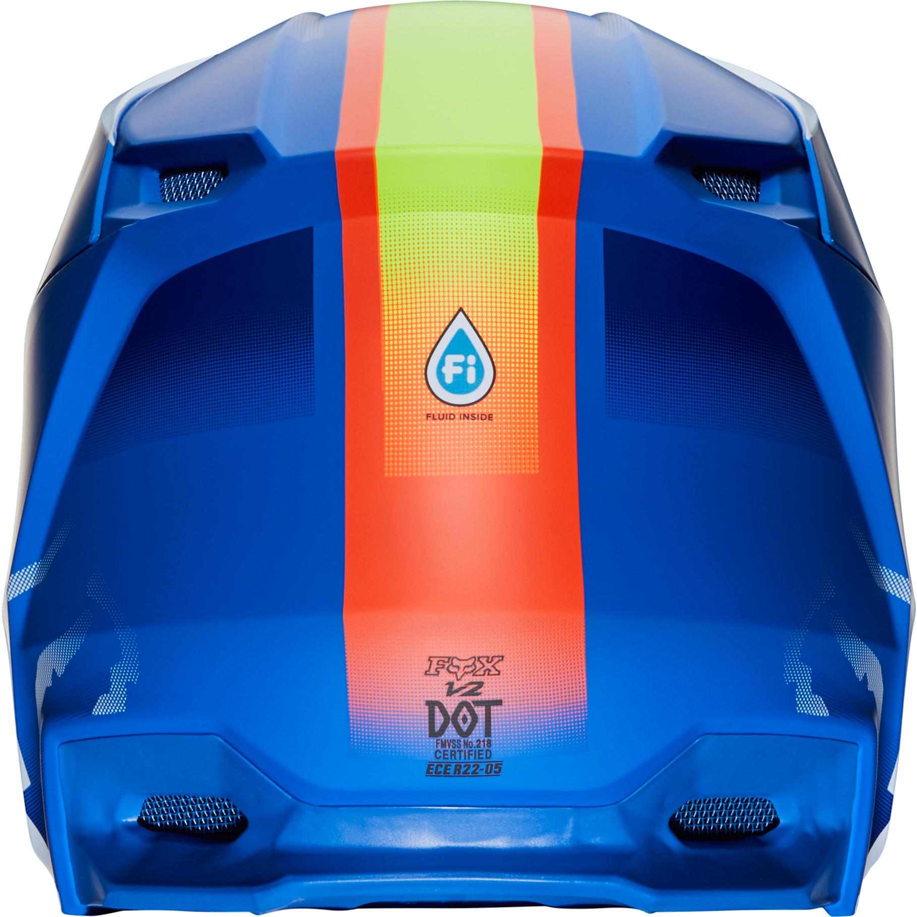 Casque cross V2 VLAR FOX Bleu - MAXXESS.FR, Casque Cross