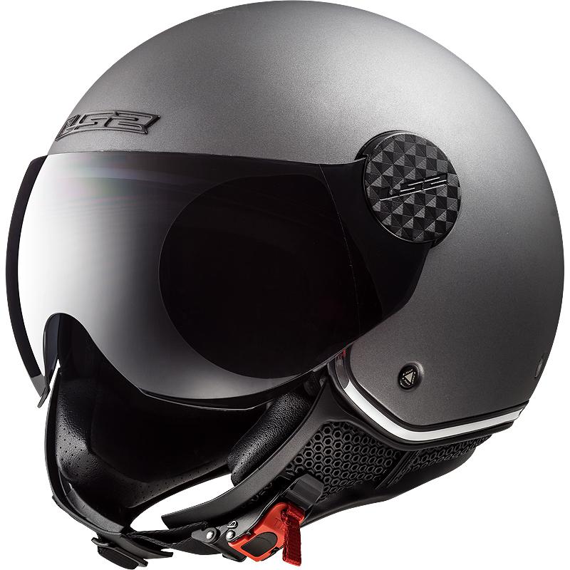 Casque SPHERE LUX SOLID LS2 Gris mat - MAXXESS.FR, Casque jet