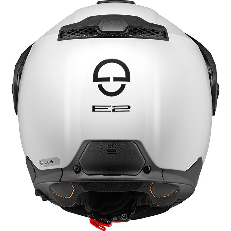 Casque E2 Glossy SCHUBERTH blanc brillant - MAXXESS.FR, Casque modulable