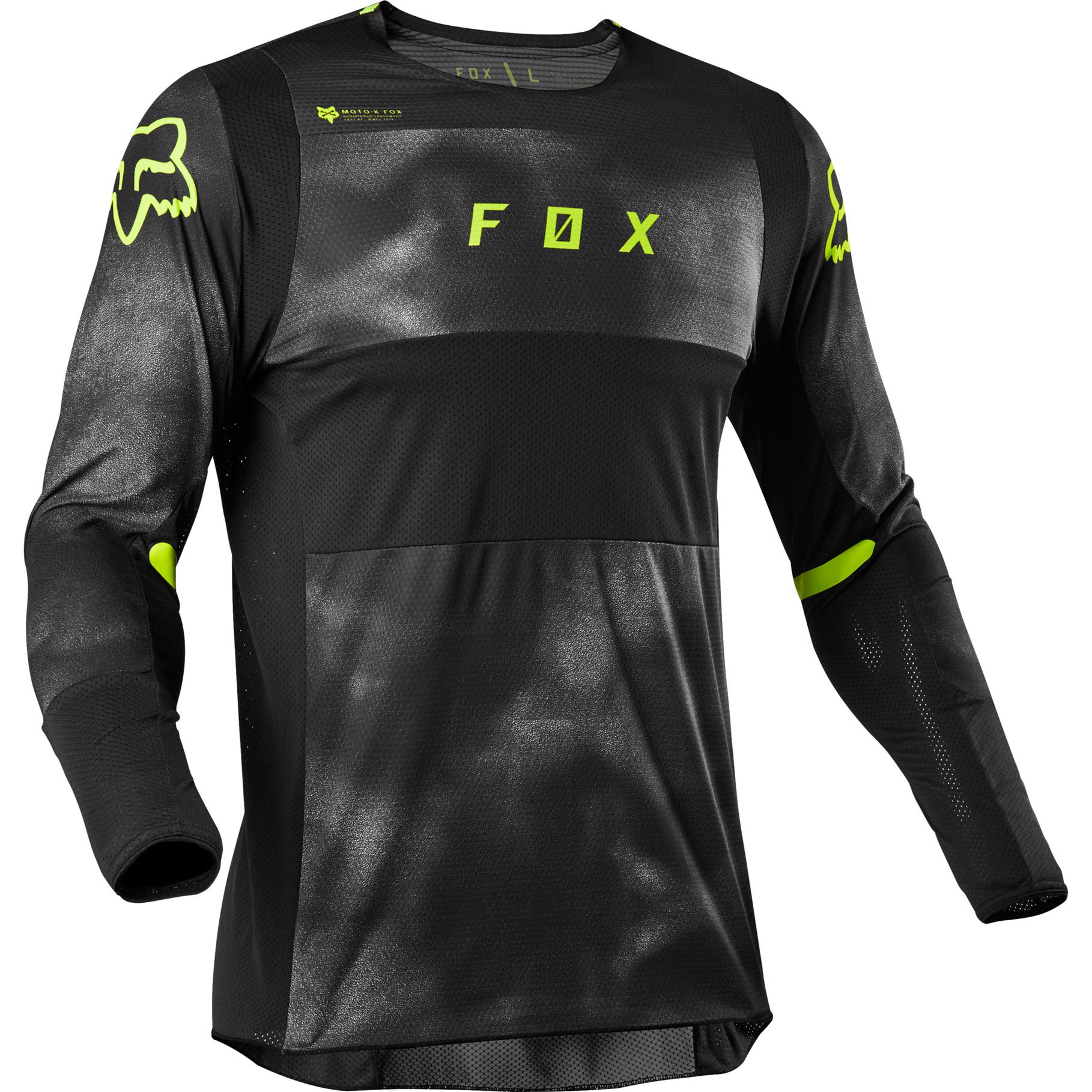 Maillot cross 360 HAIZ FOX Noir - MAXXESS.FR, Maillot cross