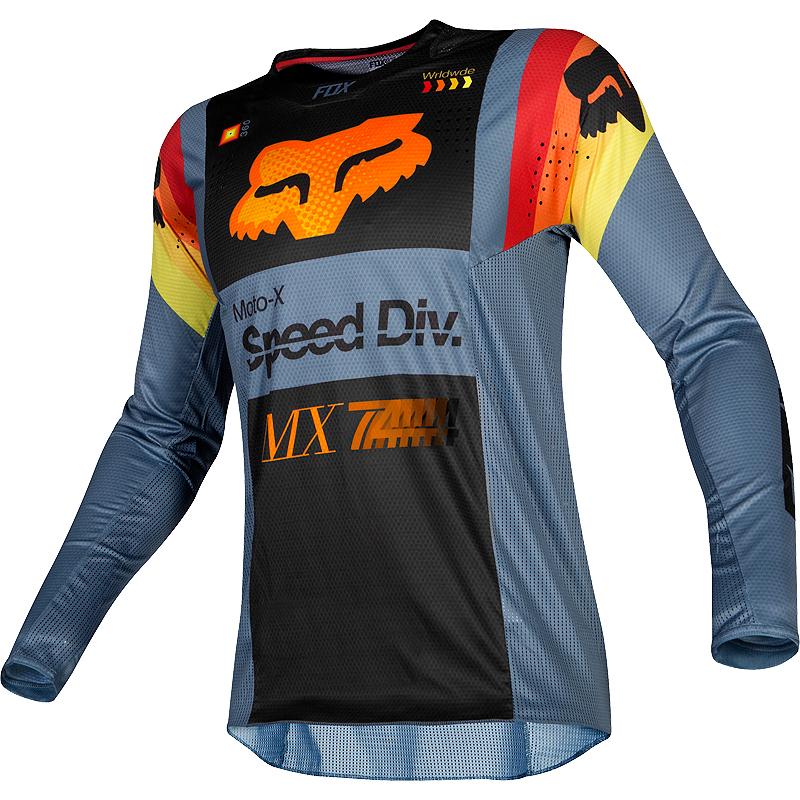 Maillot cross 360 MURC FOX Bleu Acier - MAXXESS.FR, Maillot cross