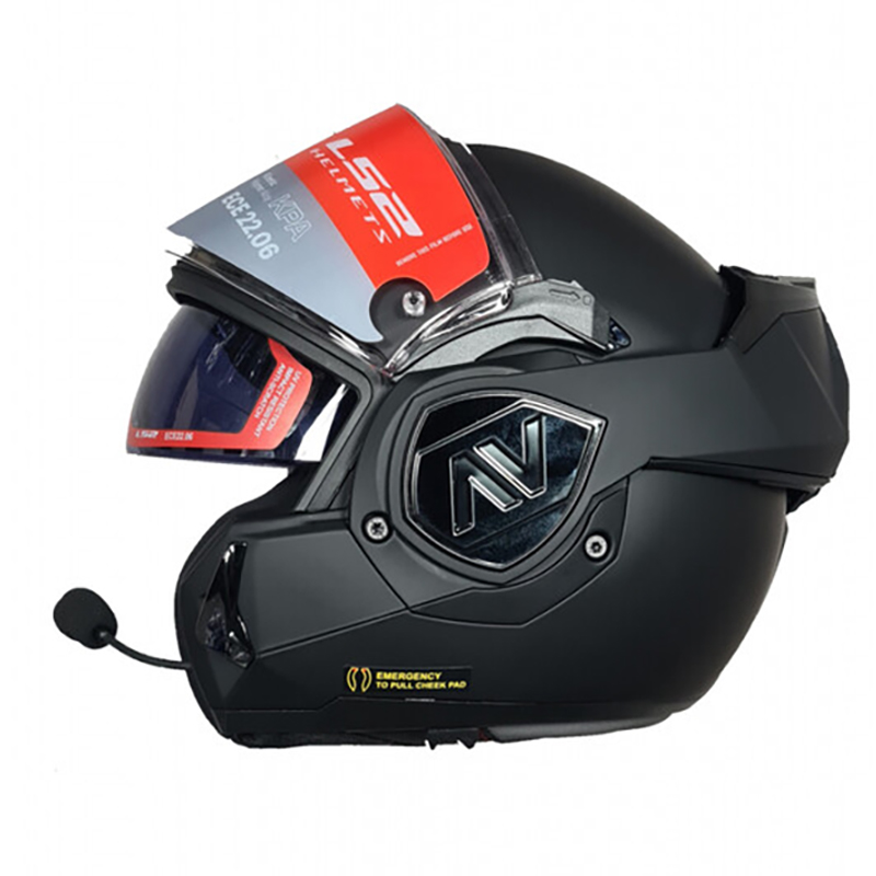 Casque FF906 ADVANT SOLID avec intercom intégré LS2 noir mat - MOTO ...