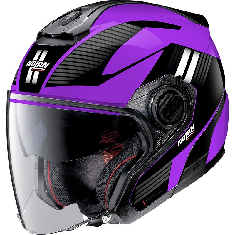 Casque N40-5 06 CROSSWALK NOLAN violet améthyste - MOTO-AXXE.FR, Casque jet