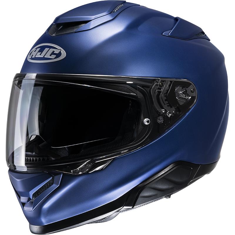 Casque RPHA 71 SOLID HJC RPHA bleu métallique - MOTO-AXXE.FR, Casque intégral