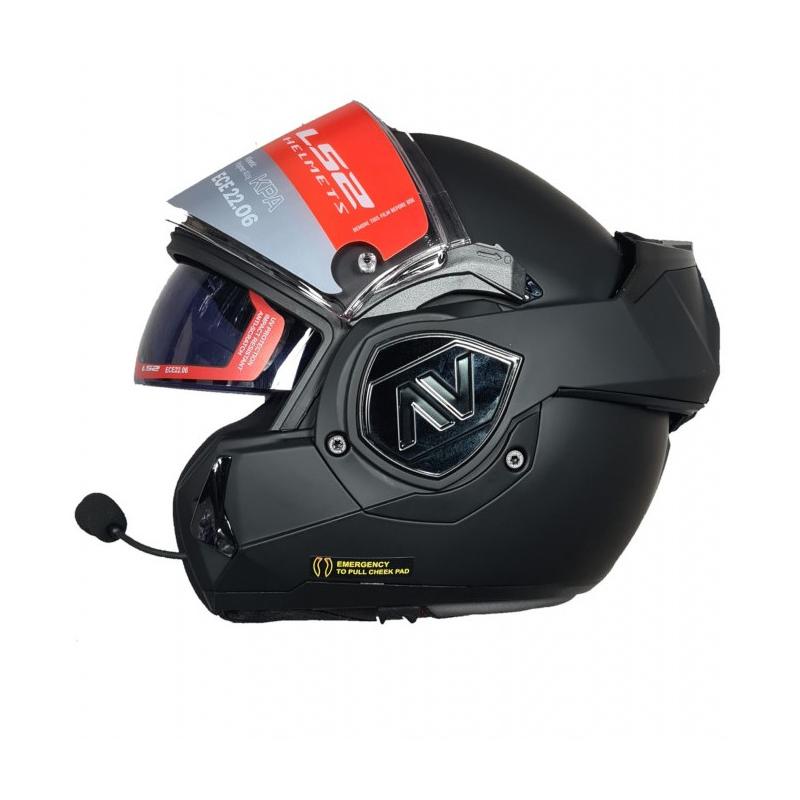 Casque FF906 ADVANT SOLID avec intercom intégré LS2 noir mat - MOTO ...