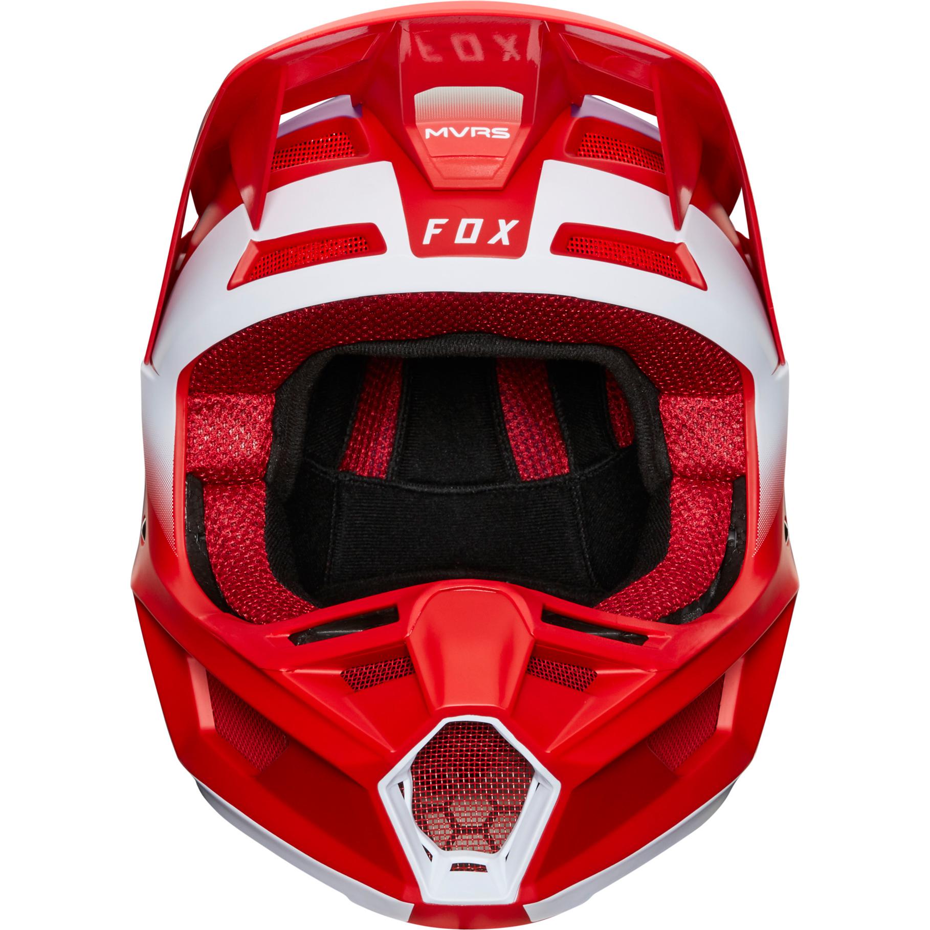 Casque cross V2 VLAR FOX Rouge/Blanc - MOTO-AXXE.FR, Casque Cross