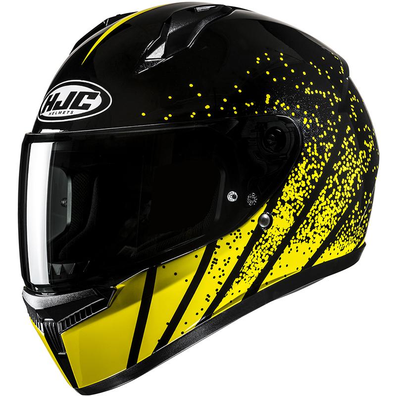 Casque C10 HAVEN MC3 HJC noir/jaune - MOTO-AXXE.FR, Casque intégral