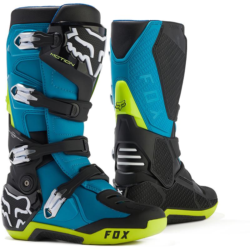 Bottes cross MOTION FOX bleu maui - MOTO-AXXE.FR, Bottes cross