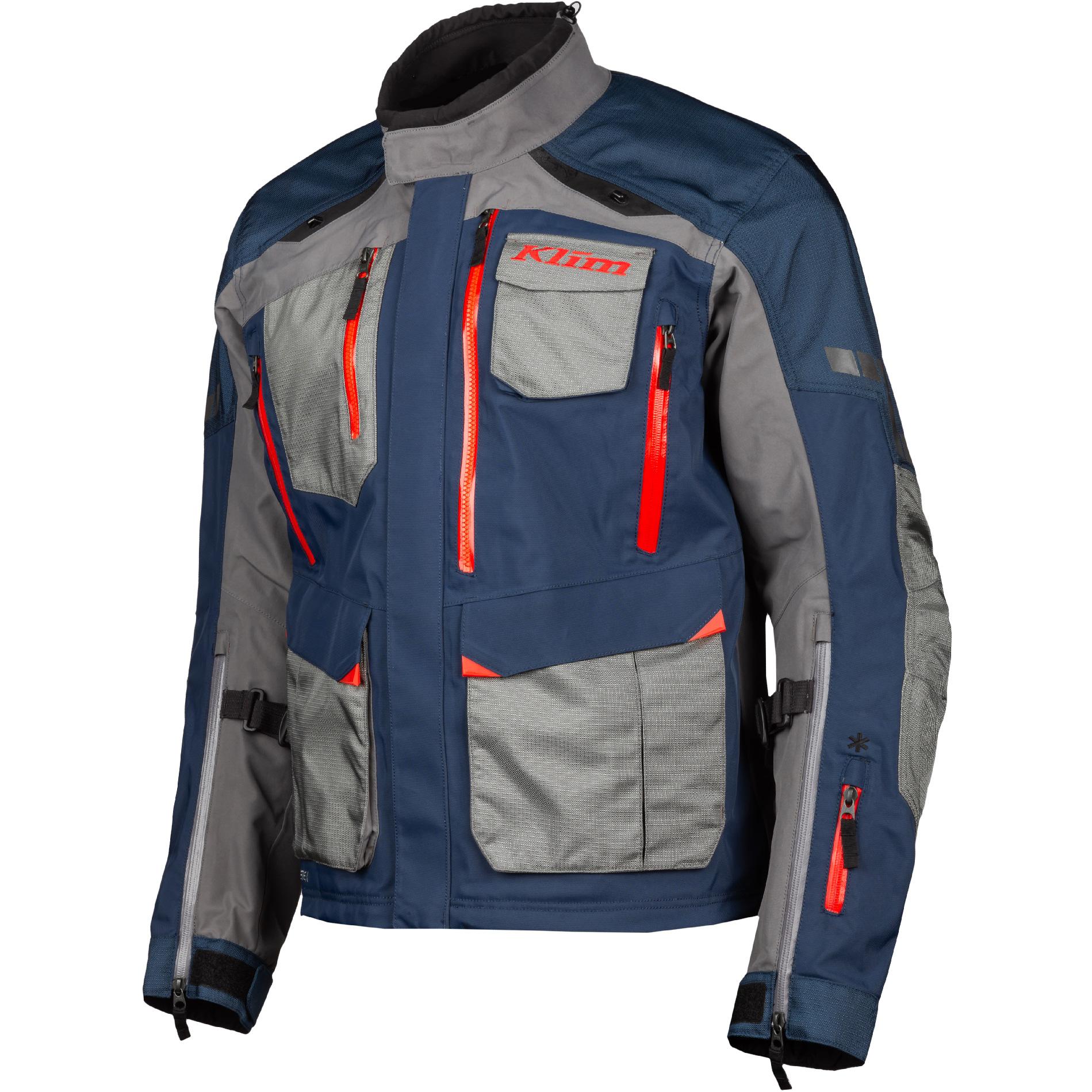Veste CARLSBAD JACKET KLIM Bleu marine rouge - MOTO-AXXE.FR, Veste moto