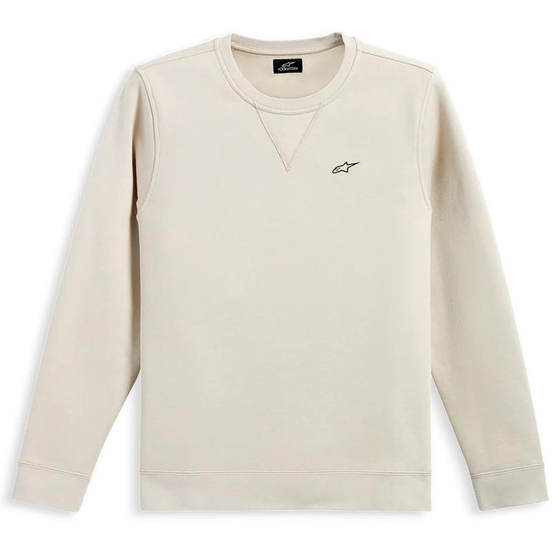 Sweat moto POSITIVE CREW ALPINESTARS blanc - MOTO-AXXE.FR, Sweat moto