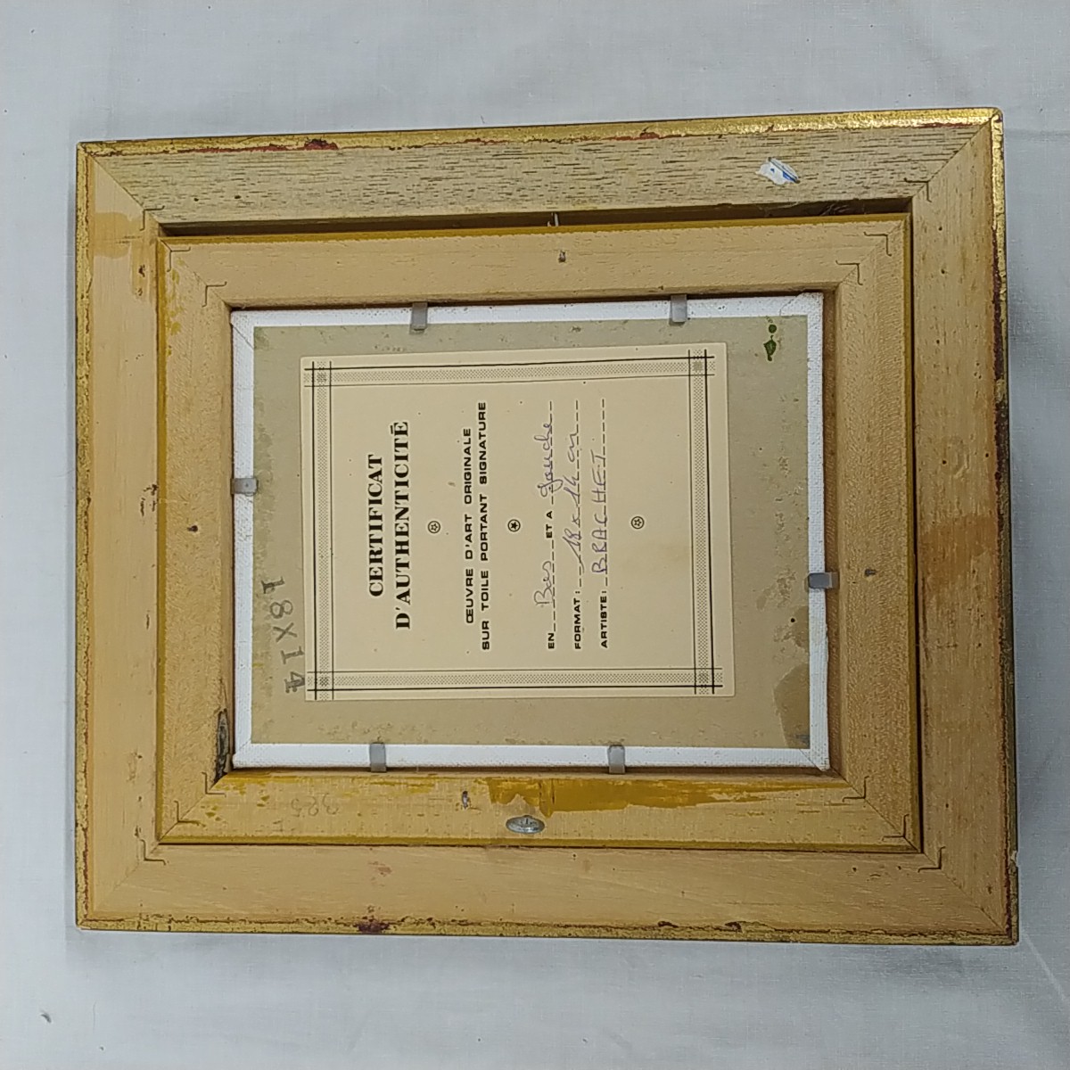 Huile sur toile signée Gustave Brachet - Label Emmaüs