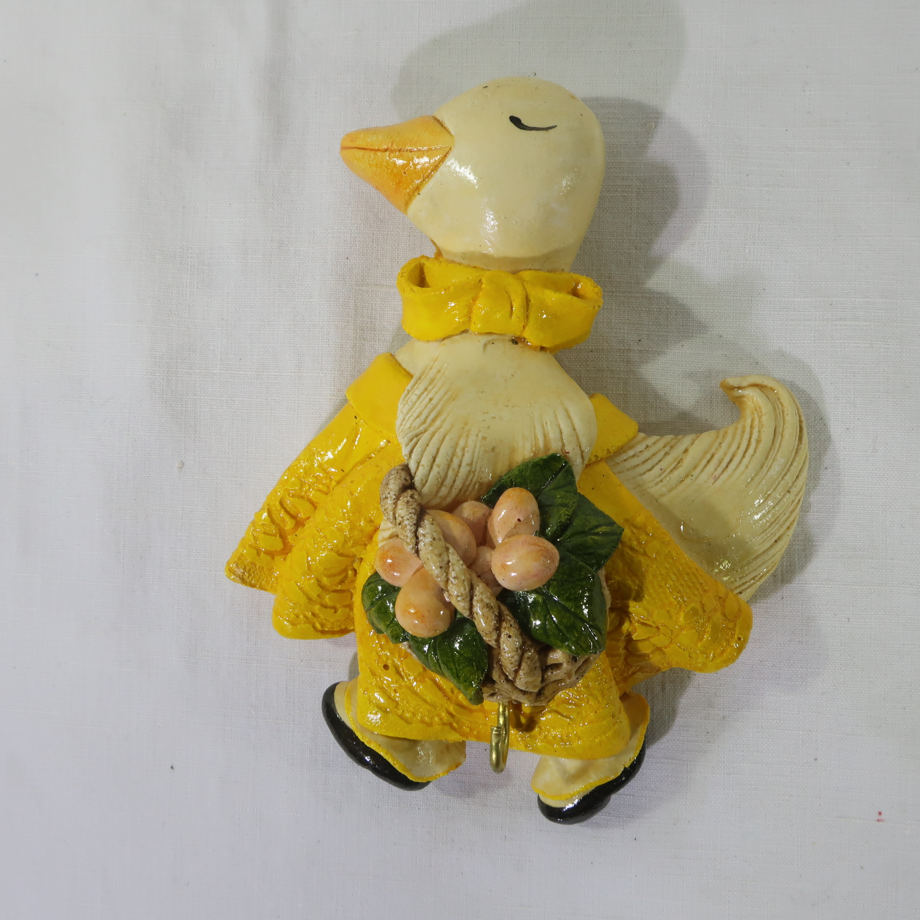 Crochet de cuisine " Oie " en pate de céramique artisanale par Laurence ...