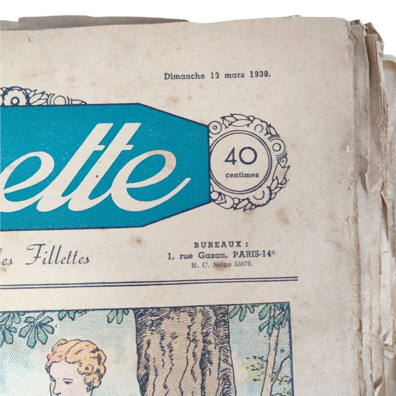 25 revues Lisette "Le journal des fillettes" de 1938 - Label Emmaüs