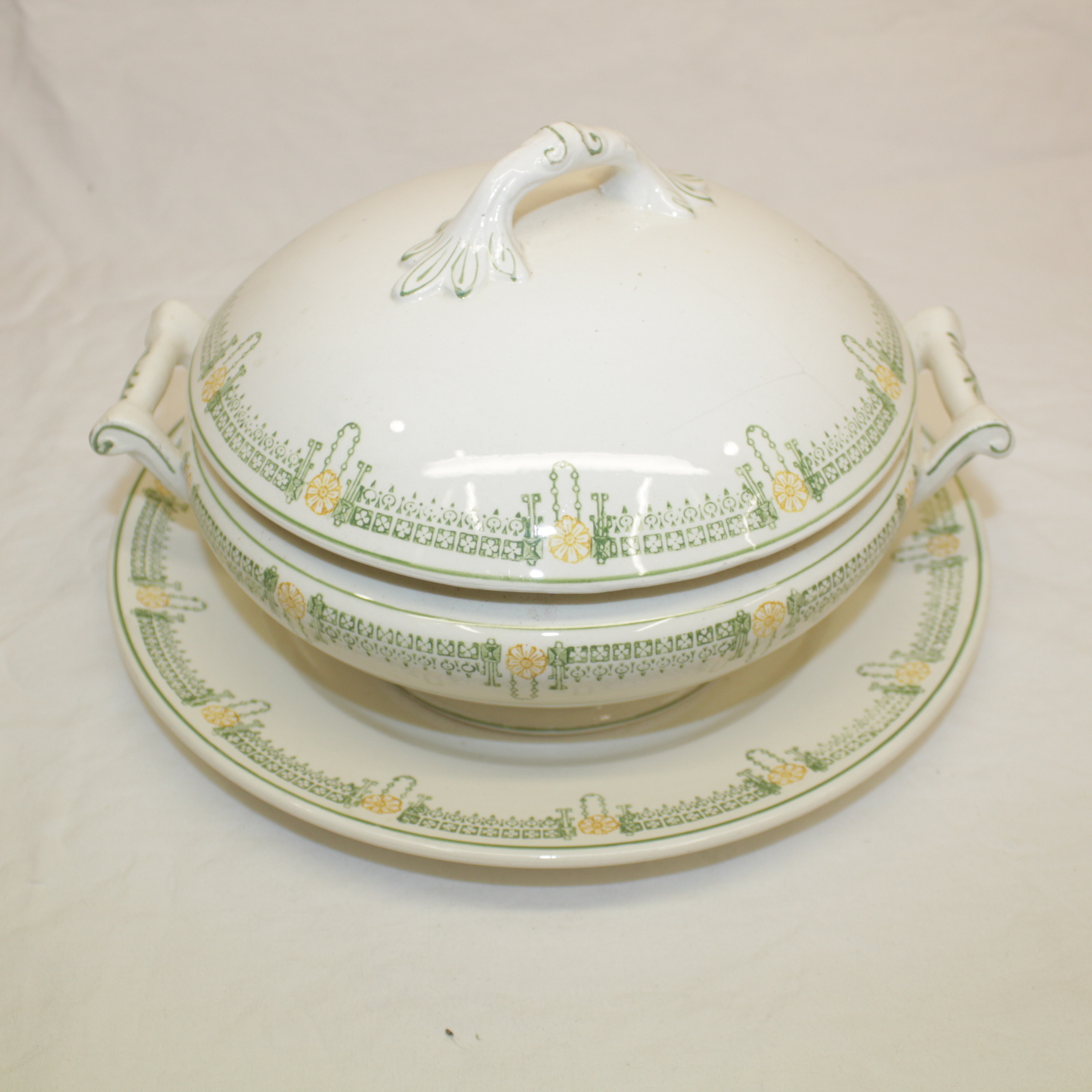 🏠 Soupière avec son assiette plate Longwy pour la maison pas cher et ...