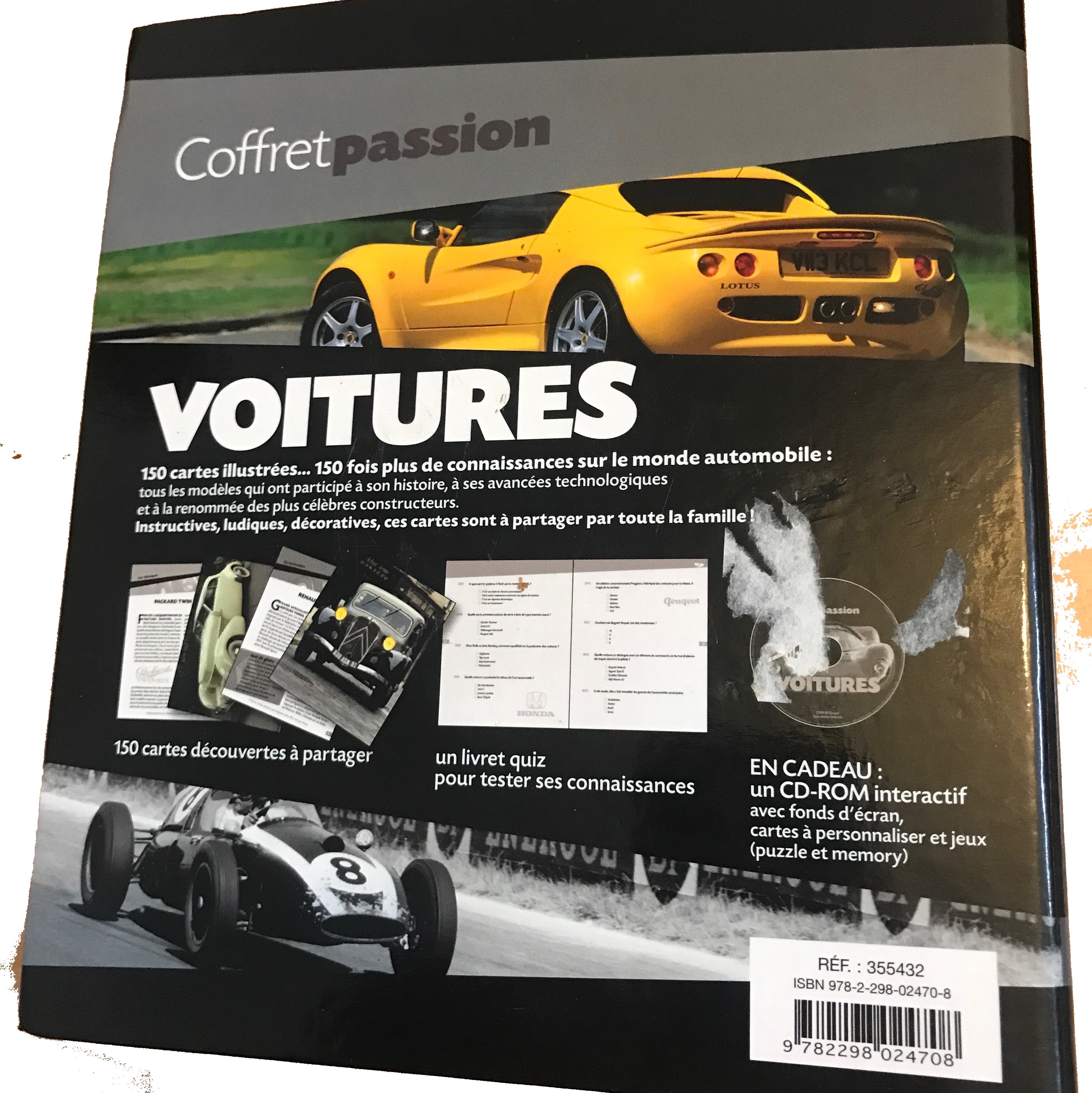 Cartes Découverte Voitures Livret de Jeux Coffret Passion - Label Emmaüs