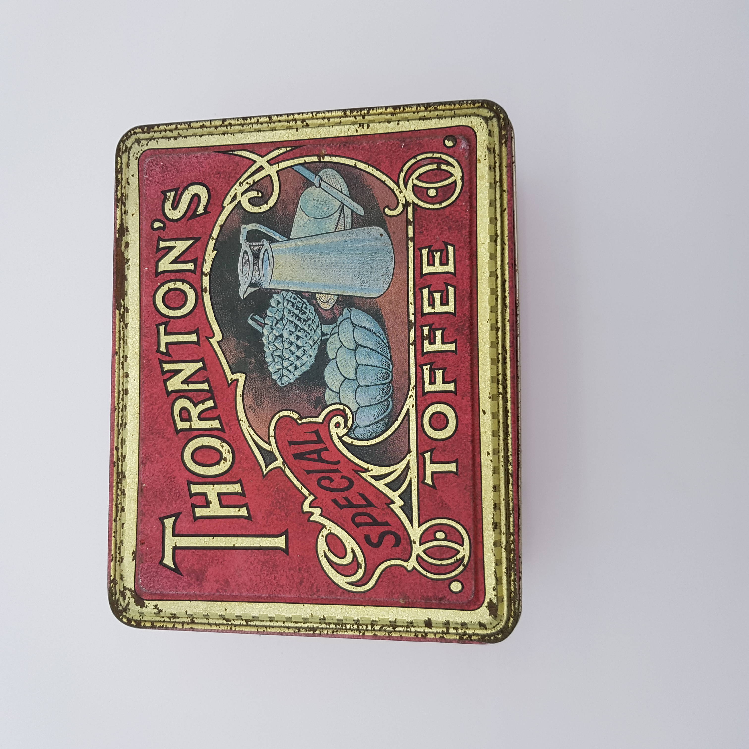 Boite en Métal de Chocolat Caramel - Thornton's Toffee - - Label Emmaüs