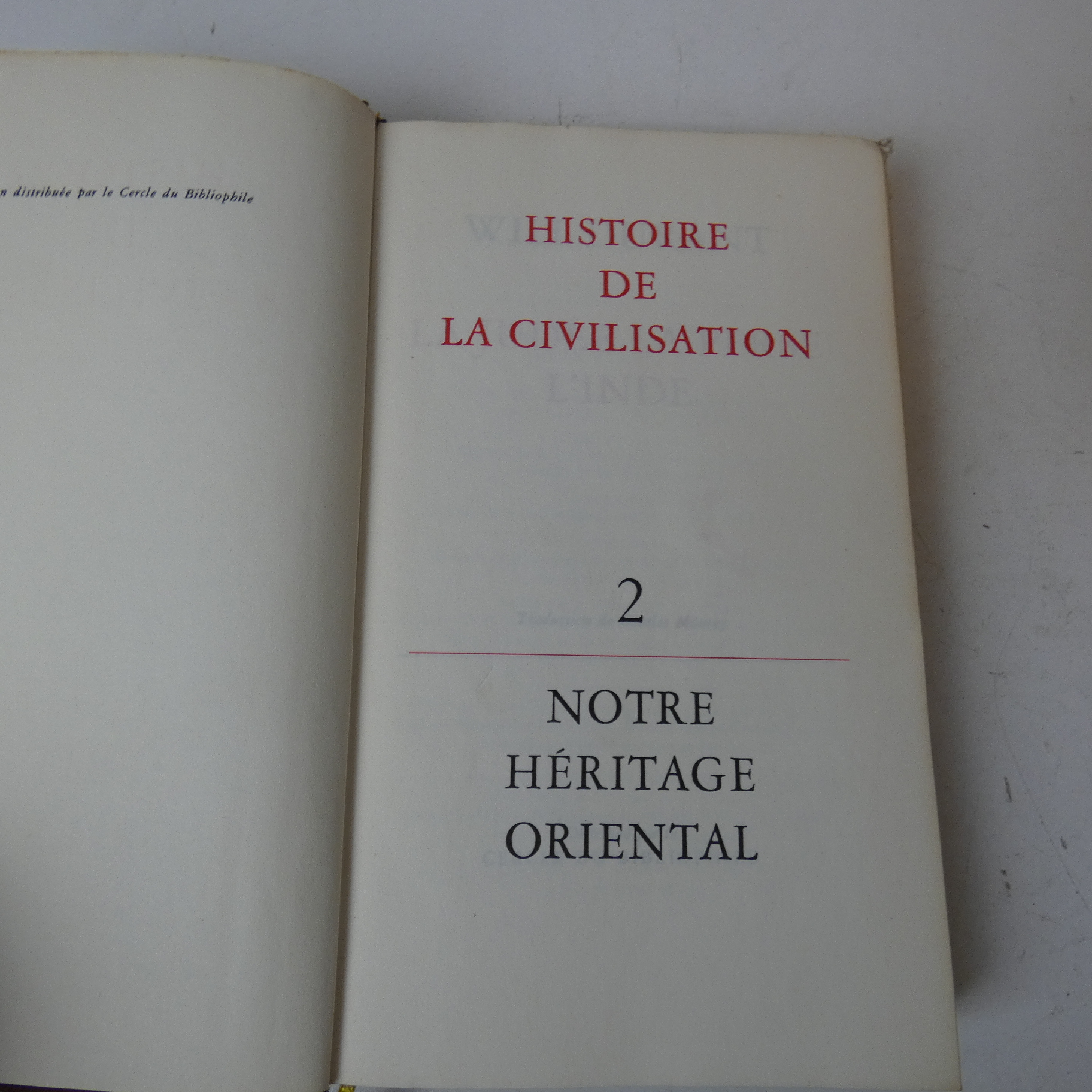 Histoire de la civilisation - La Judée la Perse l'Inde - 1966 - Label ...